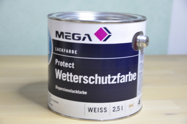 Landstreicher24.de - Mega Protect Wetterschutzfarbe 141 Weiss und Getönt